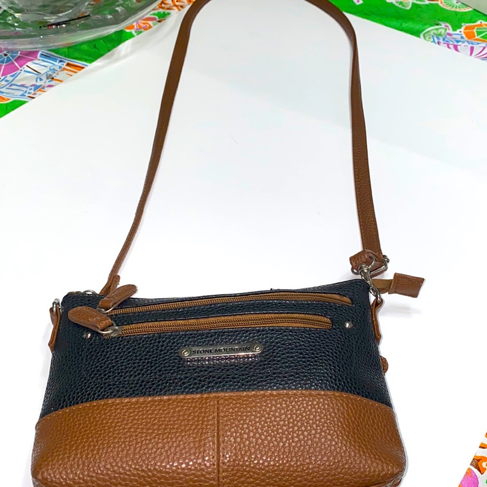 Stone Mountain Purse Bag Crossbody Small Black Brown … - Gem